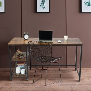 Industrial Computer Desk Study Table Shelves - Bed Bath & Beyond - 36797828
