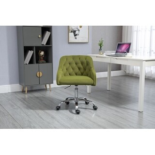 Rotatable Tufted Chairs Shell Chair Height Adjustable Office Chair ...