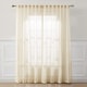 Lush Decor Calia Textured Stripe Sheer Pair Window Curtain Panels - 84 ...