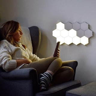 Touch Sensitive LED Night Light Modular Wall Hexagonal Light - Bed Bath ...