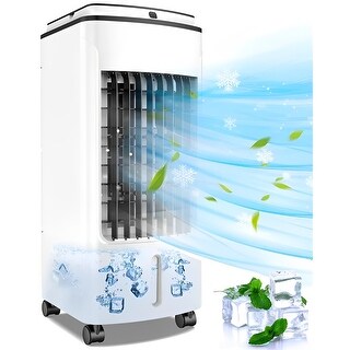 Portable Evaporative Air Cooler Fan Humidifier with LED Display and ...