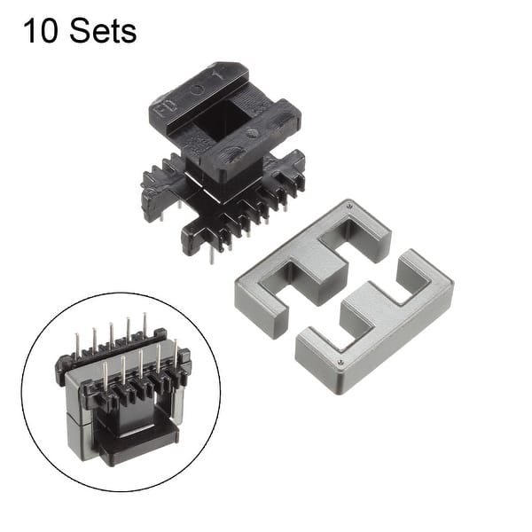 10Sets EE25 5&5pin Transformer Bobbin PC40 20 Ferrite Halves 10 Bobbin - Black, Gray - Bed Bath ...