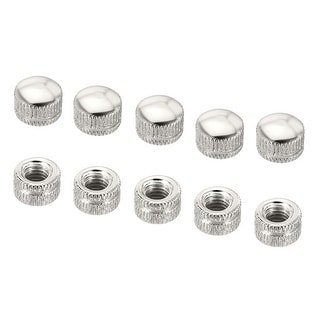 25pcs M6 Acorn Cap Nut Bolt Cover Screw Caps Female Thread Knurled ...