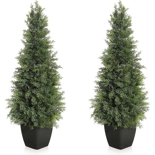 Outdoor Artificial Cedar Tree 2PCS UV Protection for Home - Bed Bath ...