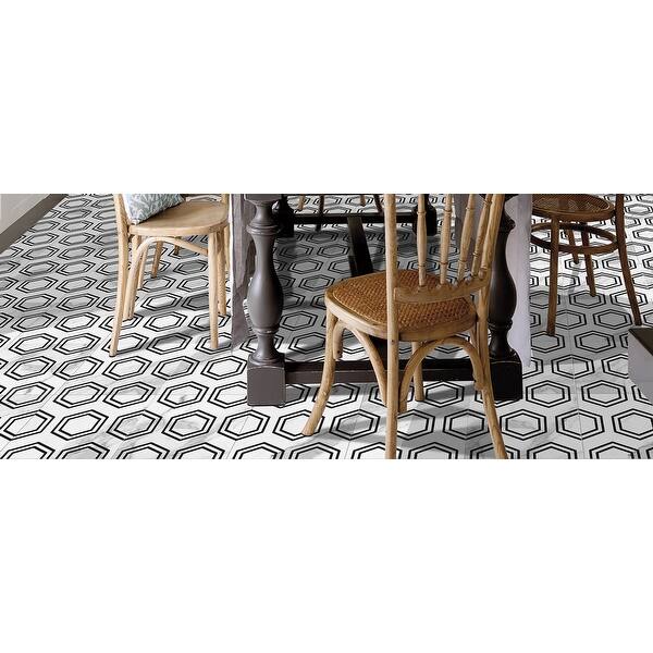 Industry Tile 9x9 Elegance Statuario Hexa Pattern Porcelain Floor and ...