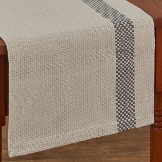 Park Designs Gray Checker Board Table Runner 36"L - 13" X 36" - Bed ...