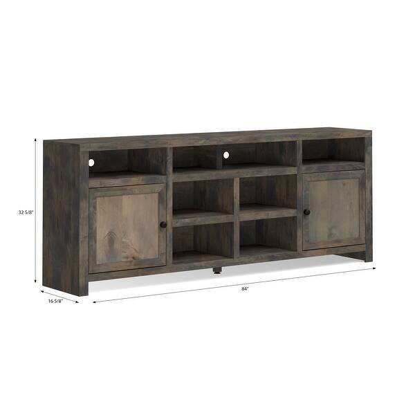Bridgevine Home Joshua Creek 84 inch TV Stand Console for TVs up to 95 ...