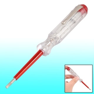 AC 100-500V Voltage Detector Tester Pen Sensor Screwdriver - Red+Clear ...