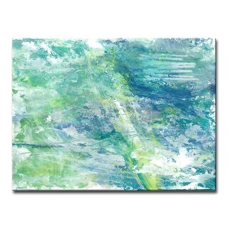 'Cool Aqua Ocean Reef' Canvas Art Print - Bed Bath & Beyond - 37090978