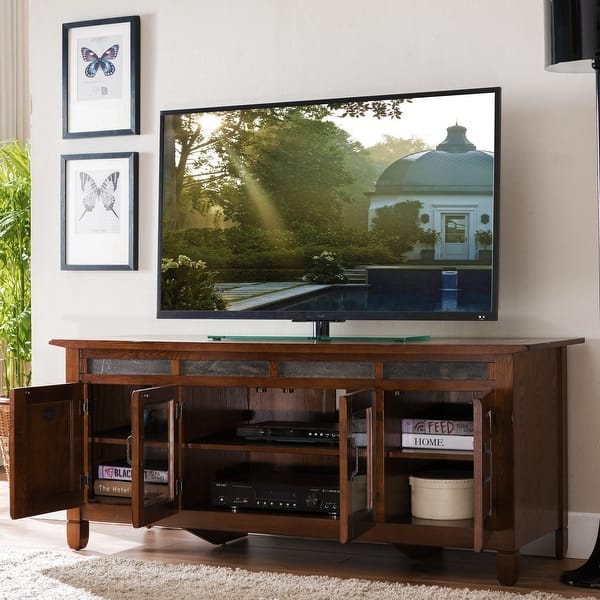 oak tv stand