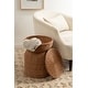 Kate and Laurel Thatch Rattan Side Table - 17x17x21 - Bed Bath & Beyond ...