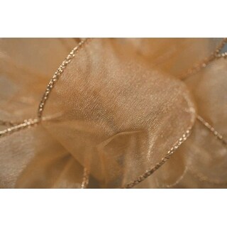 Essence Gold Sheer Wired Ribbon - Bed Bath & Beyond - 36880273
