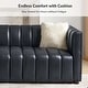 HULALA HOME Olinto Modern 83''W Genuine Leather Tufted Couch Sofa with ...