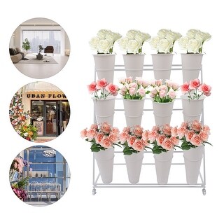 12pcs Outdoor Flower Display Stand Flower Display buckets - Bed Bath ...