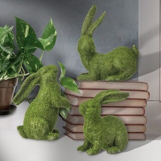 Resin Outdoor Moss Bunny 7- 8" Set of 3 - Bed Bath & Beyond - 35494671