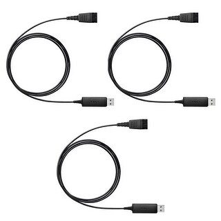 Jabra Link 230 USB Adapter (230-09) for Quick Disconnect Headsets-3Pk ...