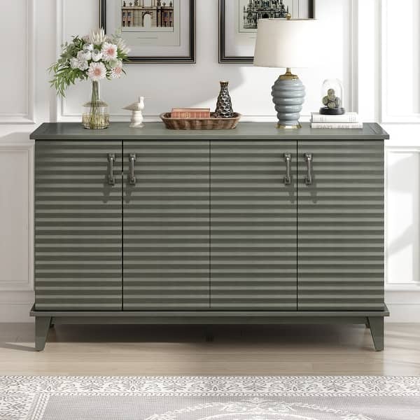 large gray sideboard