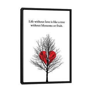 iCanvas "Life Without Love" by Adrian Baldovino Framed - Bed Bath ...