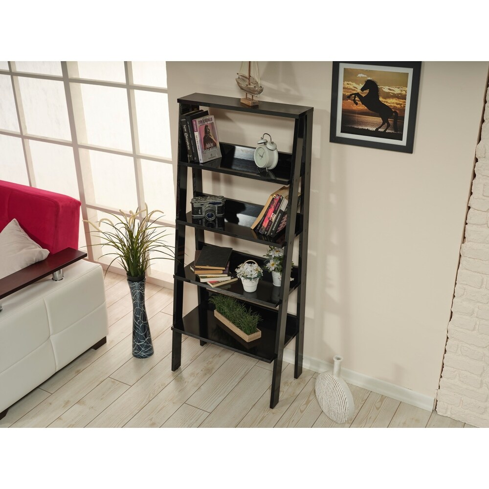 Small spaces ladder bookcase store