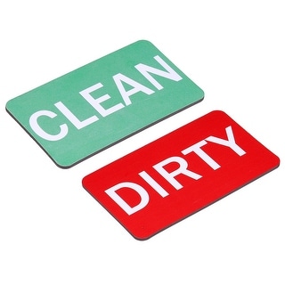 Dishwasher Magnet Clean Dirty Sign Rectangle Red-Green Version - Bed ...
