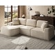 107-inch Modular Sectional Sofa with Chaise, Oatmeal Beige - Bed Bath ...