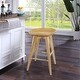 Bali Backless Wood Swivel Indoor Barstool - Bed Bath & Beyond - 36295601