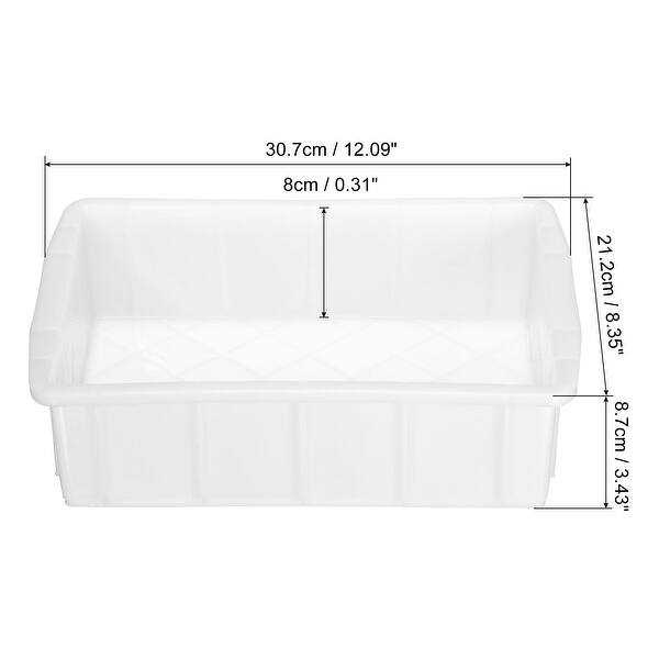 12"x8"x3" Lab Tray Rectangle Utility Stackable Box Craft Organizer ...