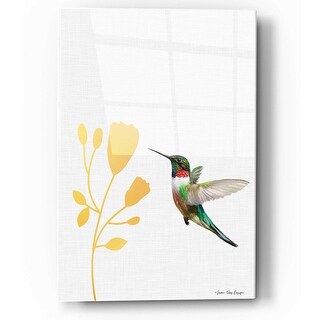 Epic Art 'Hummingbird and the Flower' by Seven Trees Design, Acrylic ...