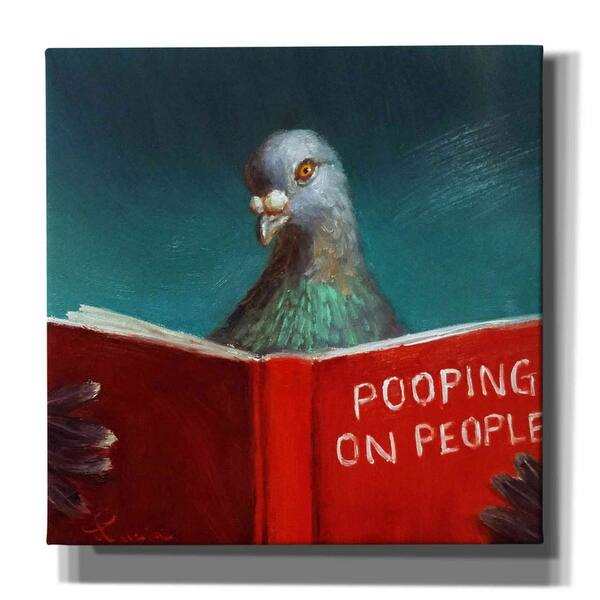 Epic Graffiti 'Pooping on People' by Lucia Heffernan, Canvas Wall Art ...