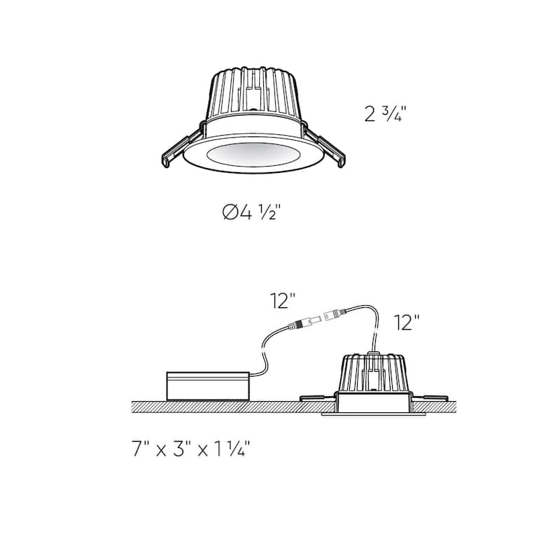 DALS Lighting 4 Inch Smart RGB and CCT Regressed Recessed Light - 4 ...