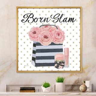 Designart "Simply Splendid II" Posh & Luxe Framed Canvas - Bed Bath & Beyond - 25981487