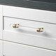 GlideRite 5-Pack 5 in. Center Clear Acrylic Satin Gold Pulls - Satin ...