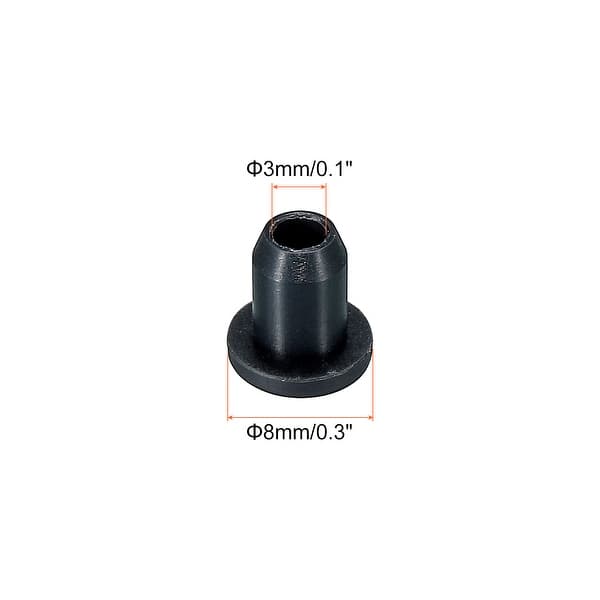 T Shape Rubber Grommet 5/16 Inch OD 1/8 Inch ID for Cable Pipe Pack of ...