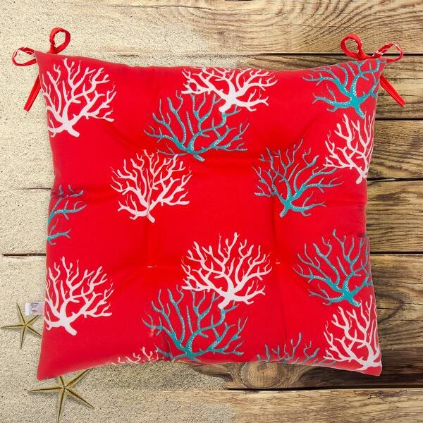 coral pattern cushions