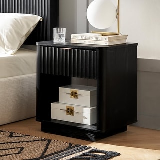 Modrest Winters Modern Natural Oak Nightstand - On Sale - Bed Bath ...