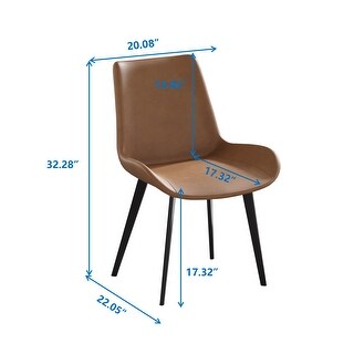 Brown+Black, Modern Dining Chairs Reception Chair for Lawn Camping ...