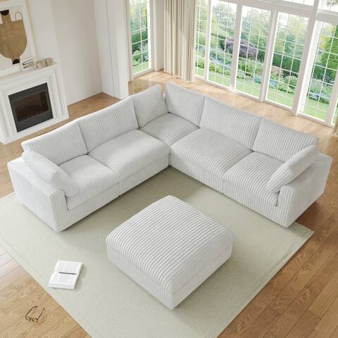 Cloud Couch Modular Sectional Sofa Oversized Down Filled Corner 7 ...