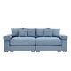 Roomfitters 92" Oversized Cloud Modular Sectional, Corduroy Deep Seat ...