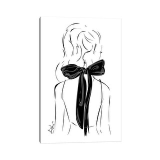 iCanvas "Black Bow" by Emma Kenny Canvas Print - Bed Bath & Beyond ...