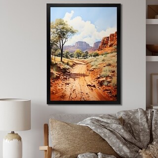 Designart "Australia Kata Tjuta Magic" Australia Framed Canvas Wall Art ...