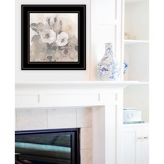 TrendyDecor4U Contemporary "Transitional Blooms I" Framed Print Wall ...