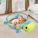 3-in-1 Cartoon Baby Infant Activity Gym Turtle Play mat & Ball Pit with ...