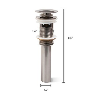 Dyconn Faucet Bathroom Vessel Sink Pop-Up Drain with Overflow - Bed ...