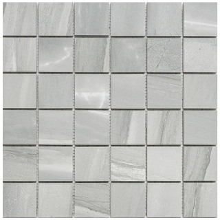 Porto 2x2 Alaska Grey Matte Porcelain Mosaic Tile - Floor, Wall ...