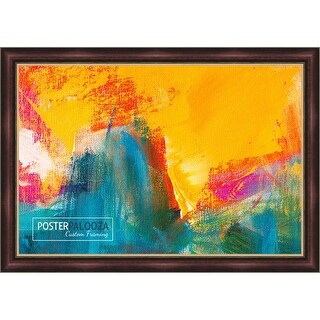 22x16 Traditional Cherry Complete Wood Picture Frame with UV Acrylic ...