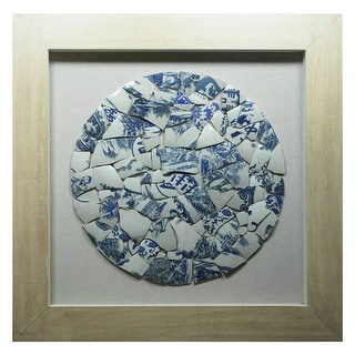 HUJI Blue Shattered Porcelain Shadow Box Wall Decor - Bed Bath & Beyond ...