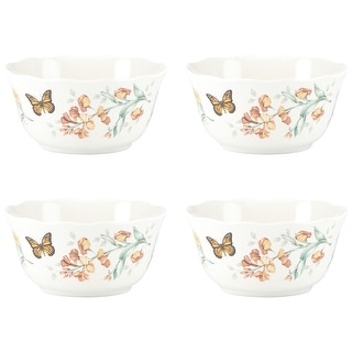 Lenox Butterfly Meadow Melamine 4-Piece All-Purpose Bowl Set - Bed Bath ...