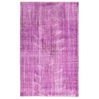 ECARPETGALLERY Hand-knotted Color Transition Purple Wool Rug - 5'3 x 8 ...