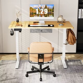 Electric Standing Desk w/ Drawer Adjustable Desk,Ergonomic Rising Desk ...