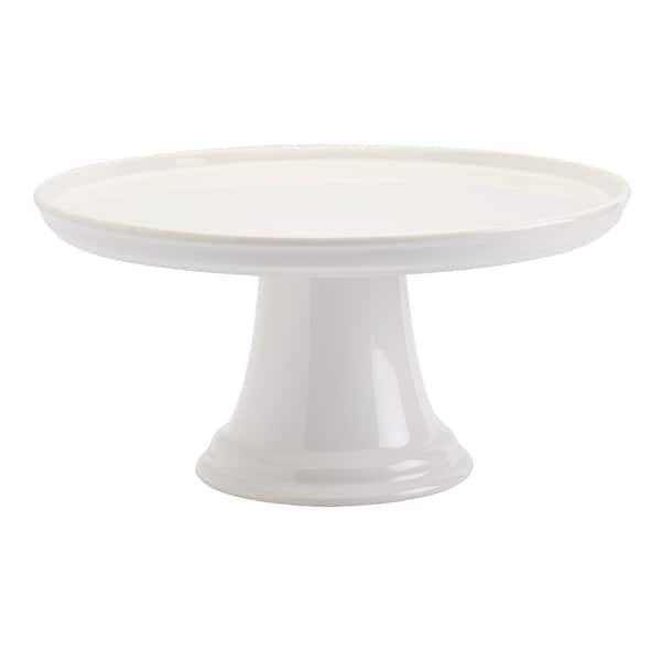 Denmark Tools for Cooks 11.5" White Ceramic Cake Plate - Bed Bath ...
